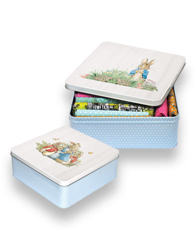 Peter Rabbit Storage Tin Set